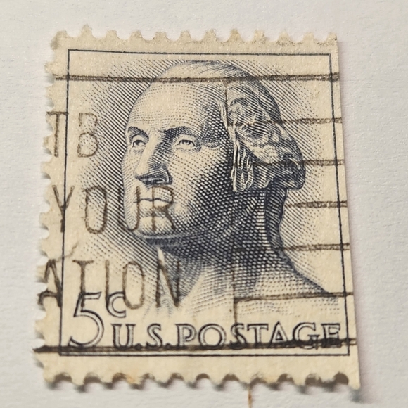 USPS | Other | 248 George Washington 5 Cent Stamp Bluegray Rare | Poshmark